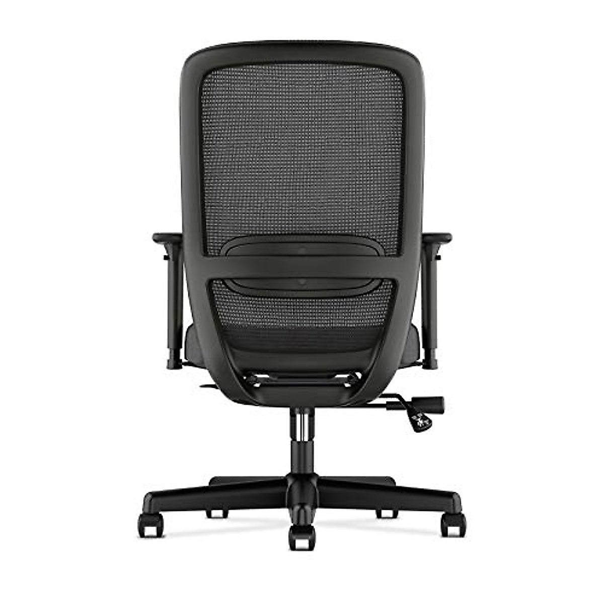 HON Exposure Mesh Task Computer Chair with 2-Way Adjustable Arms for Office Desk, Black (HVL721), Back