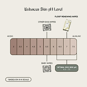 Hypoallergenic Renewing Dog Wipes - Grooming Natural Fresh Aloe Wipes for Paws, Face, Skin, Eyes, Ears, Butt - Perfect for Puppy & Adult Dogs - Vet Dermatologist Formulated - Extra Thick (72 Count)