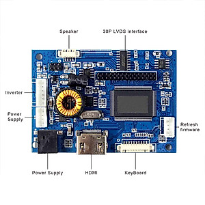 HD-MI Input LCD Controller Board for LM201U05 20.1" 1600x1200 6CCFL 30Pins LCD Panel