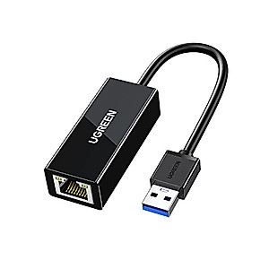 UGREEN USB to Ethernet Adapter for Laptop PC Gigabit USB 3.0 to 10 100 1000 Mbps Network Adapter USB A to RJ45 Wired LAN Adapter Compatible with Nintendo Switch MacBook Mac Mini Windows macOS Linux