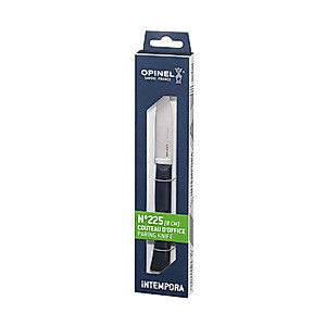 Opinel Intempora Paring Knife –Serrated High Carbon Steel Blade, Easy to Handle, Full Tang Construction, Made in Portugal