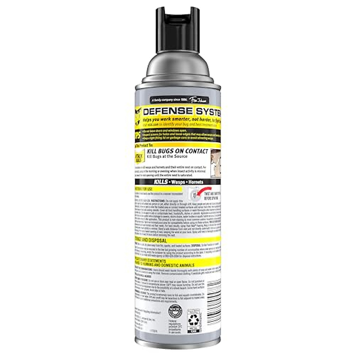 Raid Max Foaming Wasp & Hornet Killer, Fast Coverage Foam, Bug Killer Kills The Entire Nest, 16.5 oz