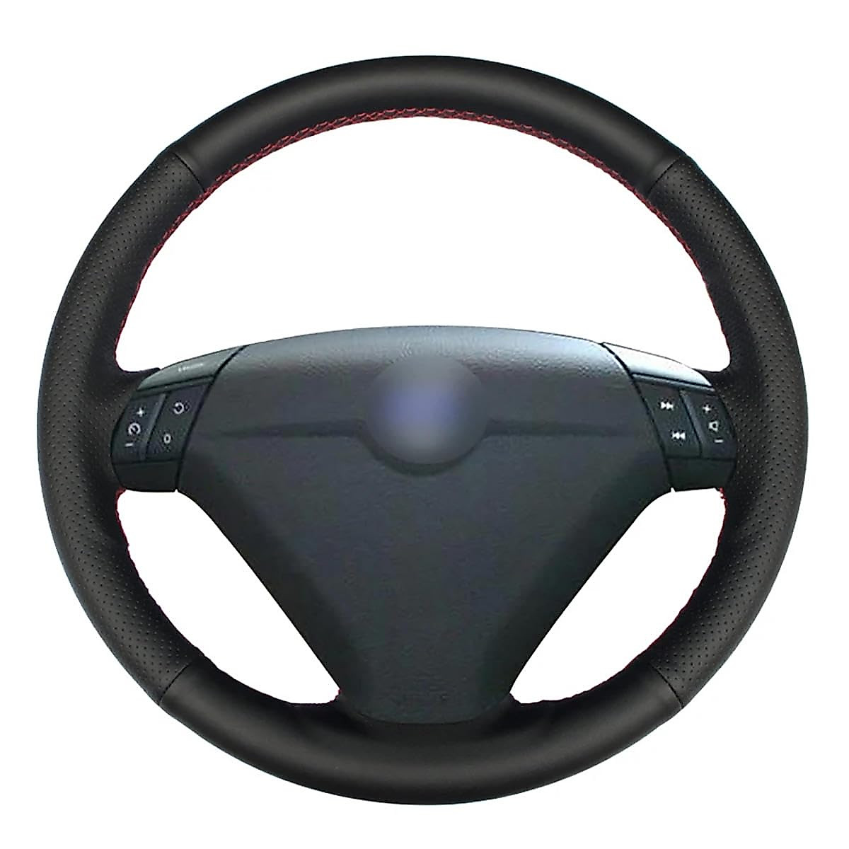 Fit for Volvo S60 2004-2010,Stitch Steering Wheel Cover,Lace Up Steering Wheel Cover,Non-Slip Sew On Steering Wheel Cover