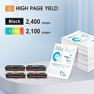 Cool Toner Compatible Toner Cartridge Replacement for HP 414A 414X 414 W2020A Work with Color Pro MFP M479fdw M454dw M454dn M479fdn M479 Laser Printer Ink (Black Cyan Magenta Yellow, 4-Pack)