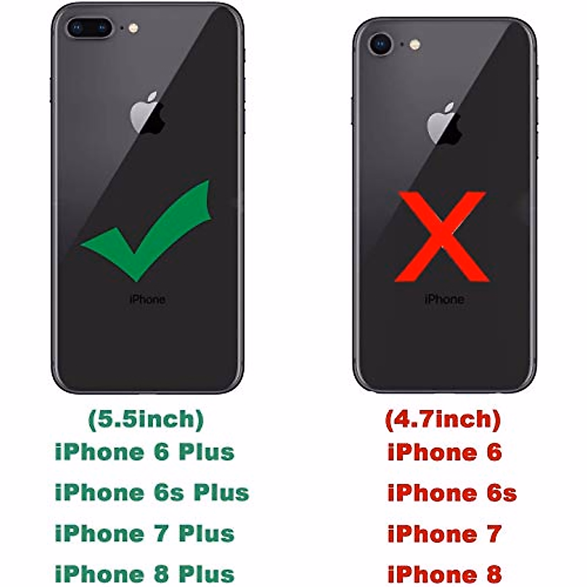 LeYi Compatible for iPhone 8 Plus Case, iPhone 7 Plus Case, iPhone 6 Plus Case with Tempered Glass Screen Protector [2Pack], Military-Grade Phone Case with Ring Kickstand for iPhone 6s Plus, Red