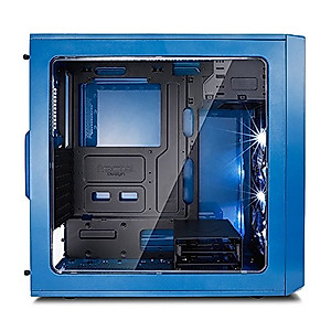 Fractal Design FD-CA-FOCUS-BU-W Focus G ATX Mid Tower Computer Case Petrol Blue