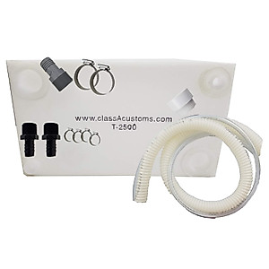 Class A Customs | 25 Gallon RV Concession Fresh and Gray Water Tank & Plumbing Kit | T-2500-BPK