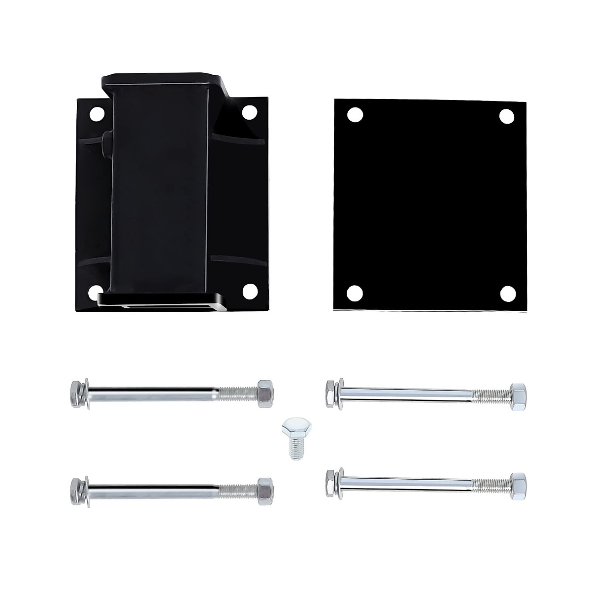 RV Bumper Hitch Receiver 2 inch Fits for 4-4.5 inches Bumper Trailer Cargo Carrier Bike Racks