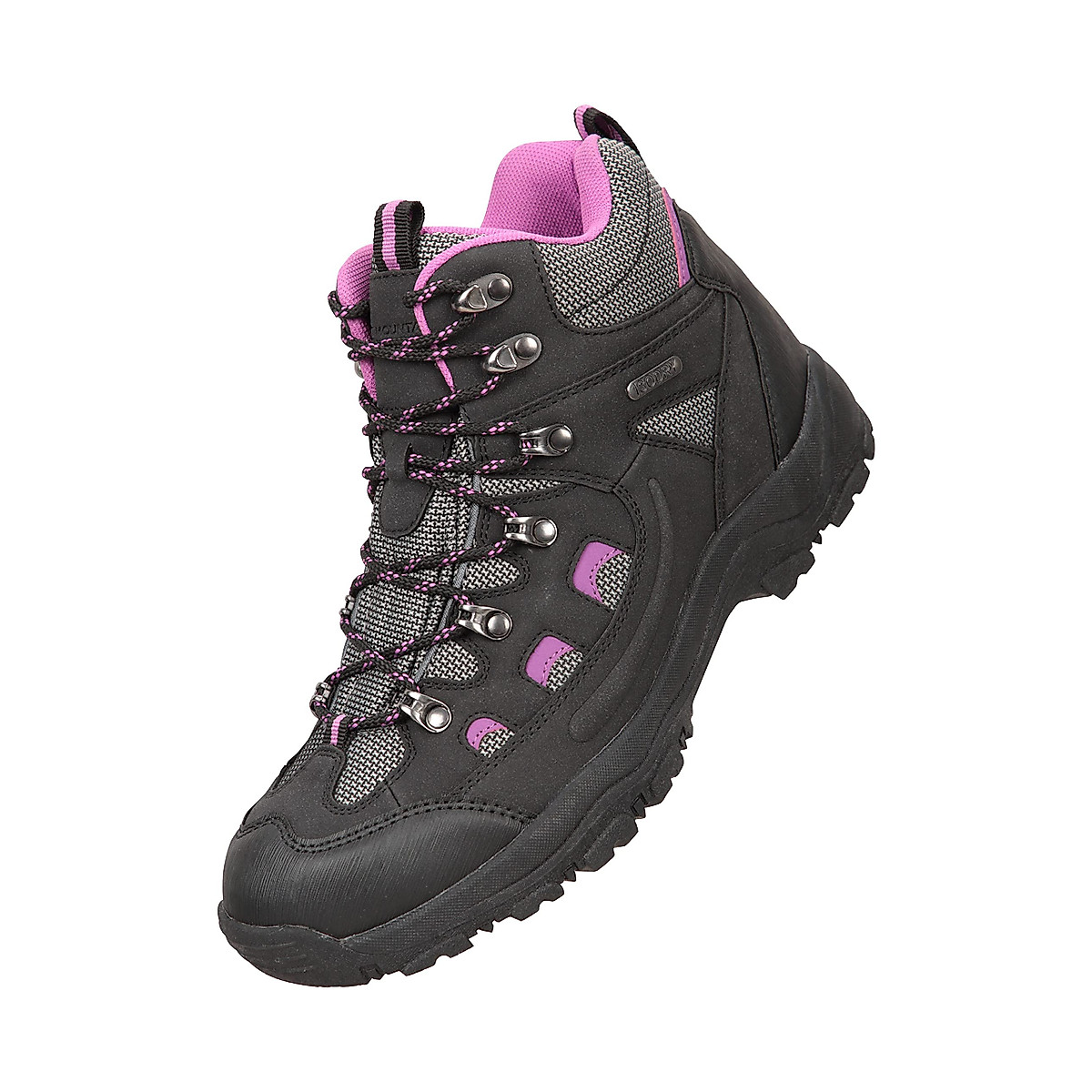 Mountain Warehouse Adventurer Womens Waterproof Hiking Boots Black Womens Shoe Size 9 US