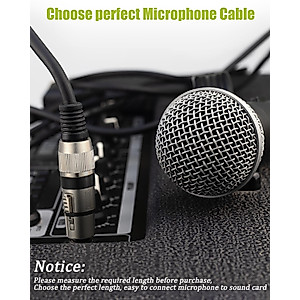 14 Pieces Colorful XLR Microphone Cable XLR Male to Female Wire Mic Cables 3 Pin Balanced Shielded XLR Cable Multi Colored for Mic Mixer Recording Studio Podcast Mic Stage Patch Cable (6 Feet)