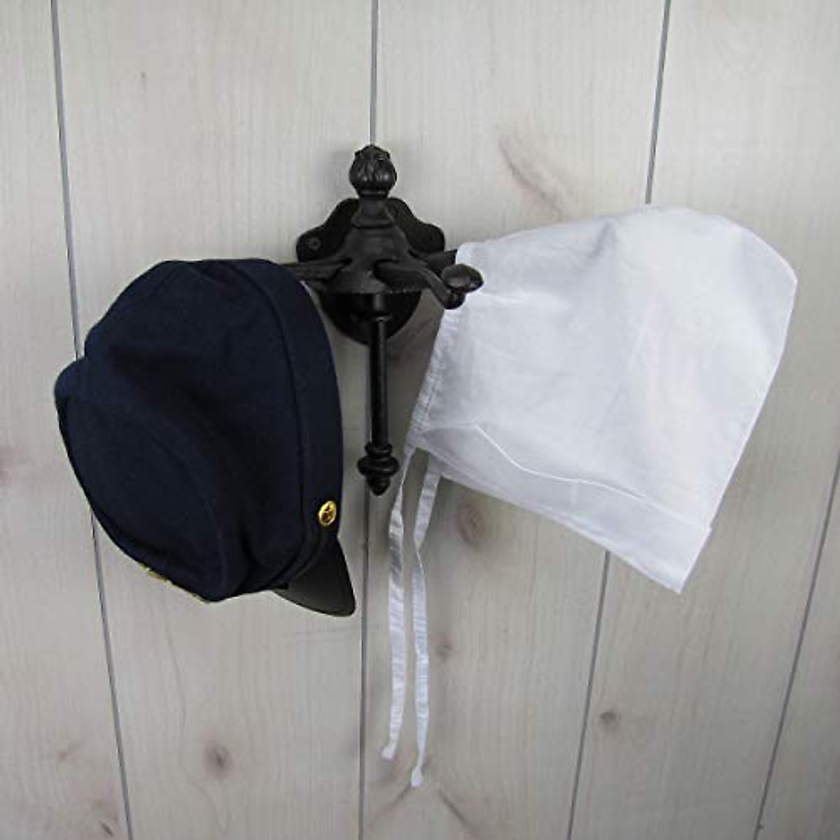 TG,LLC Treasure Gurus Cast Iron Retractable Wall Hook Folding Coat Hanger Jacket Holder Rustic Home Decor