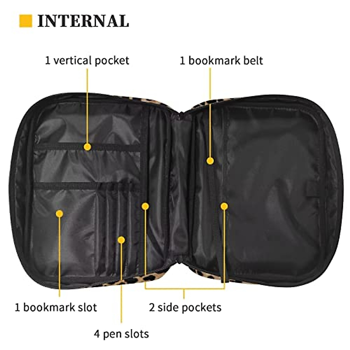 Jiueut Galaxy Wolf Bible Cover for Men Large Size Bible Case Scripture Carrying Book Case Boys Study Bible Case Bible Holder with Handle and Zippered Pocket