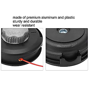 Yosoo M10 X 1.25 Trimmer Head, Replacement Grass Trimmer Head Aluminum Plastic Internal Thread Lawn Mower Accessories for Garden Lawn Patio Strimmer Spool(Style 2)