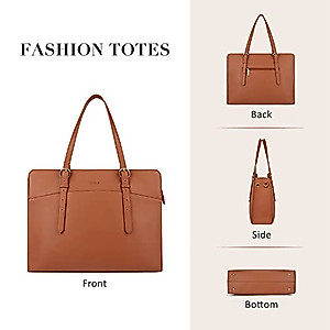 ECOSUSI Laptop Bag for Women 15.6 Inch Work Briefcase Tote Professional with Shoulder Strap for Business Travel Office