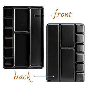 1InTheOffice 9-compartment Drawer Tray Organizer (2 Pack)