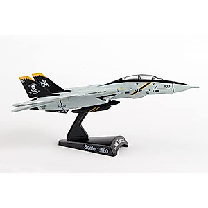 Daron Worldwide Trading Postage Stamp F-14 Tomcat Vf-103 Jolly Rogers 1/16o Scale Airplane Model, 144 months to 1000 months
