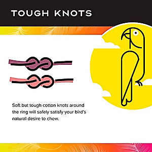 Paradise Toys Cotton Preening Ring, Medium, 12 x 8 inches