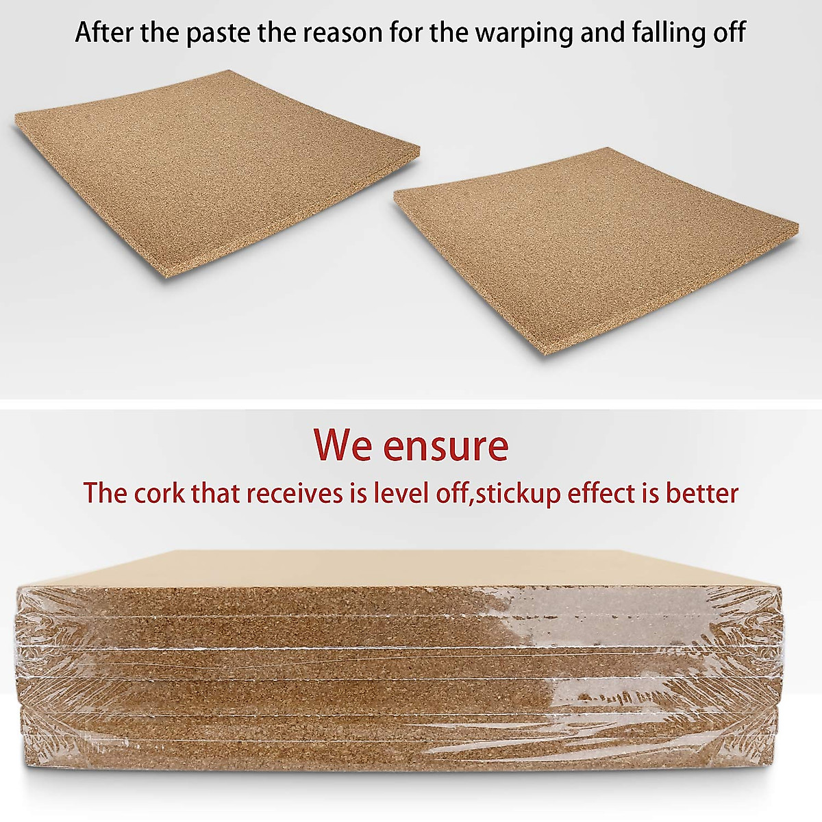 ODOME Cork Board Tiles 12”X 12” – 1/2” Thick Cork Board – Bulletin Board – Pin Board Decoration for Pictures,Ultra Strength Adhesive Backing – 6 Pieces Cork Boards for Walls – 1 Box Push Pins