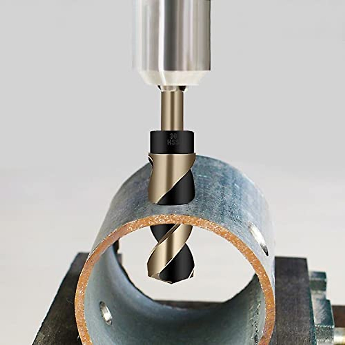 LEPEVNEY 16mm Reduced Shank Twist Drill Bit with 10mm Shank for Stainless Steel Aluminum Alloy Metal Copper Plastic Wood, Made of High Speed Steel 4341, Ideal for Drilling Steel Plate