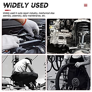 BELOMI Car Double-Ended Wrench, 8mm-22mm/3mm-17mm Self-Tightening Adjustable Ratchet Wrench, Chrome Vanadium Steel Multifunctional Torx Wrench, Universal Torx Spanner for Nuts and Bolts Repair