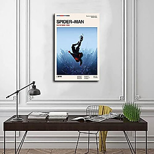 Spider Man Poster Retro Poster Canvas Poster Unframe: 12x18inch(30x45cm)