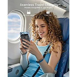 ANOUV 2-Pack Portable Charger with Built-in Cables&AC Wall Plug,10000mAh Power Bank,PD 22.5W USB-C Fast Charging External Battery Pack with LED Display for iPhone 16/15/14 iPad Samsung S22 S21 Galaxy