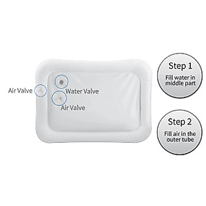 PandaEar 2 Pack Tummy Time Water Mats for Baby, Inflatable Water Play Mats Toys for Infants Newborn Toddlers 3-24 Months Girls and Boys