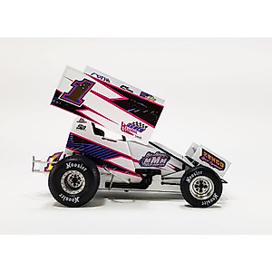 Winged Sprint Car #1 Logan Wagner ZEMCO Mac Magee Motorsports (2022) 1/18 Diecast Model Car by Acme A1822017