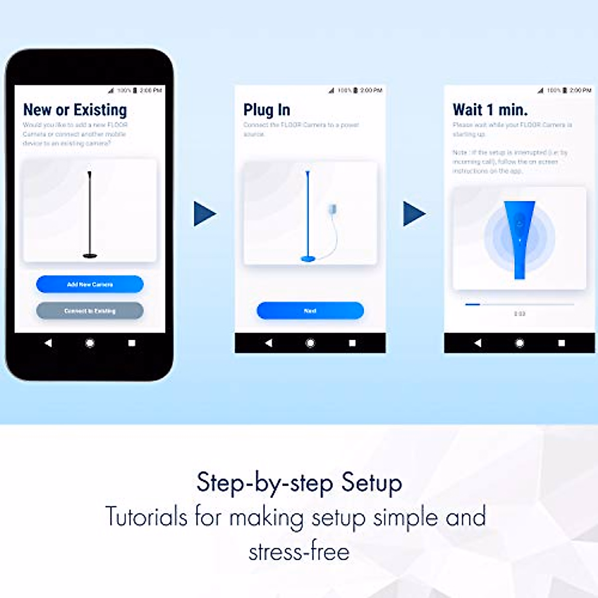 Panasonic HomeHawk FLOOR Home Monitoring HD Camera for Senior Care, Motion Detection Night Light, 2-way Talk, 24/7 Live View + Secure Recording, Alexa Compatible - KX-HNC850 (Black Satin)