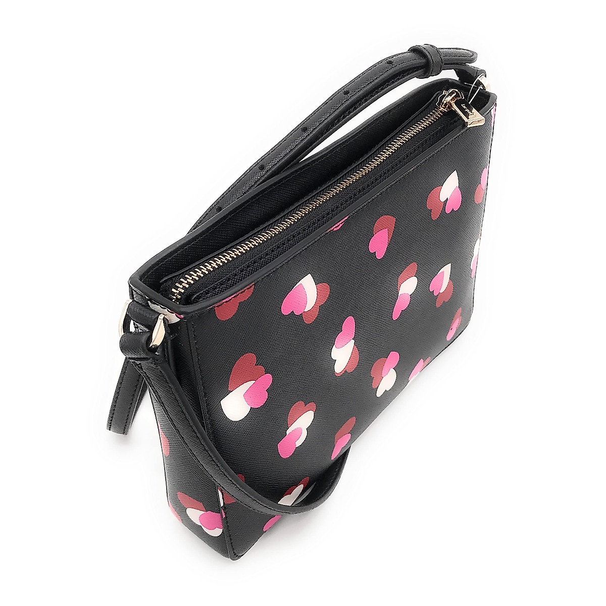 Kate Spade New York Rory Saffiano Leather Crossbody (Flutter Hearts Multi)