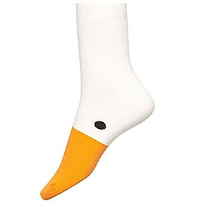 TOTGO Fashion Goose Socks Funny Socks Women and Men Ugly Fun Animal Calf Socks Unisex Socks Gift for Him Her
