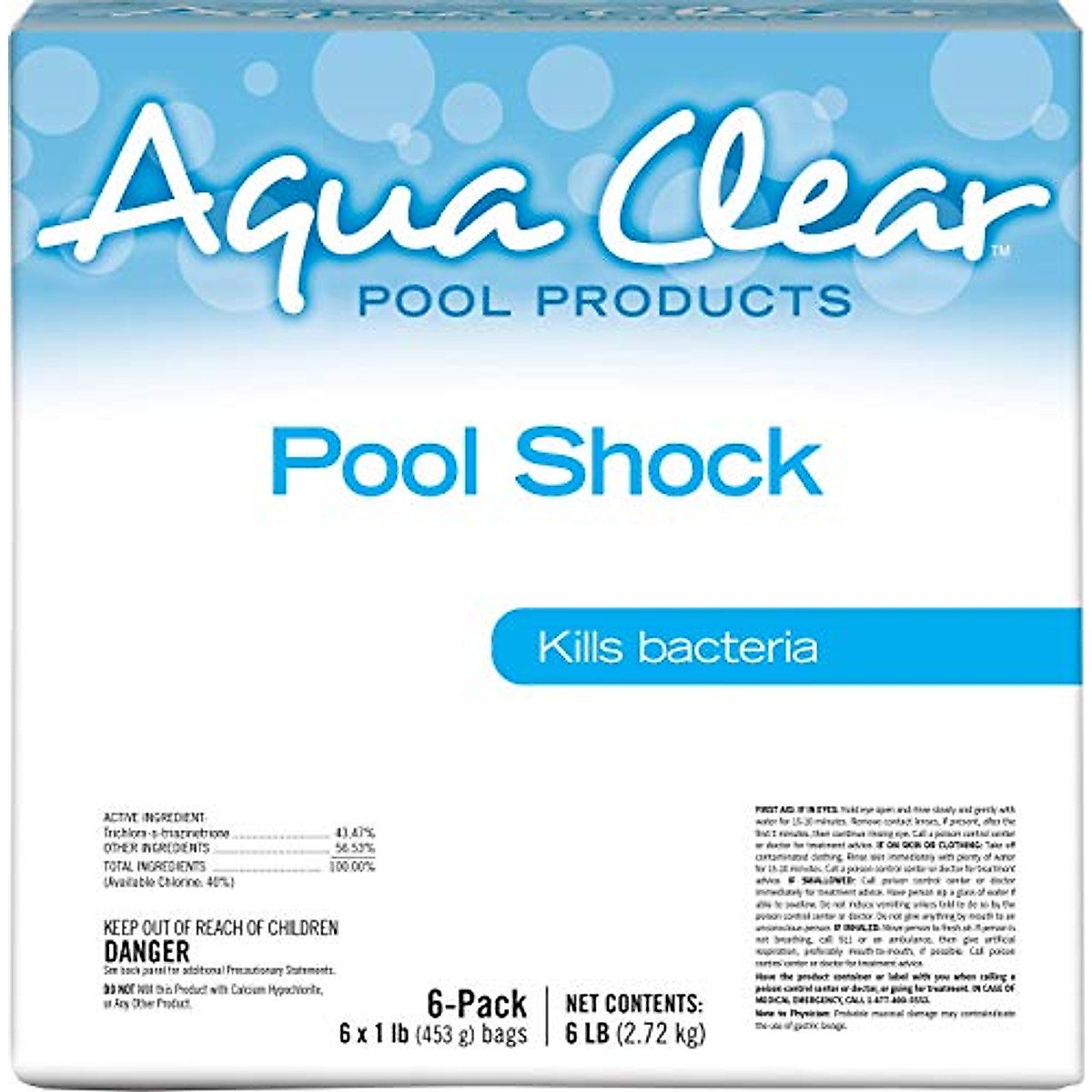 Aqua Clear Pool Products Pool Shock 6x1 lb.