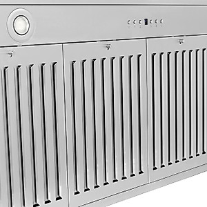 ZLINE 48 in. Autograph Edition Convertible Fingerprint Resistant DuraSnow® Stainless Steel Range Hood with Polished Gold Handle (KB4SNZ-48-G)