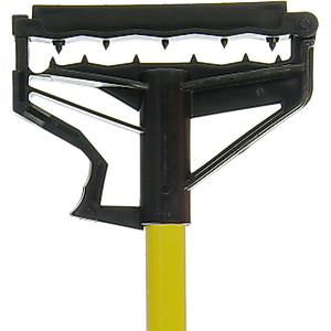 SPARTA 4166404 Spectrum Fiberglass Mop Handle With Quik-Release For Cleaning, Commercial, Residential, 60 Inches, Yellow