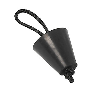 NovelBee 8 Piece of Universal Kayak Scupper Plug with Lanyard Fits 3/4" to 1.5" scuppers or scupper Holes,Color:Black