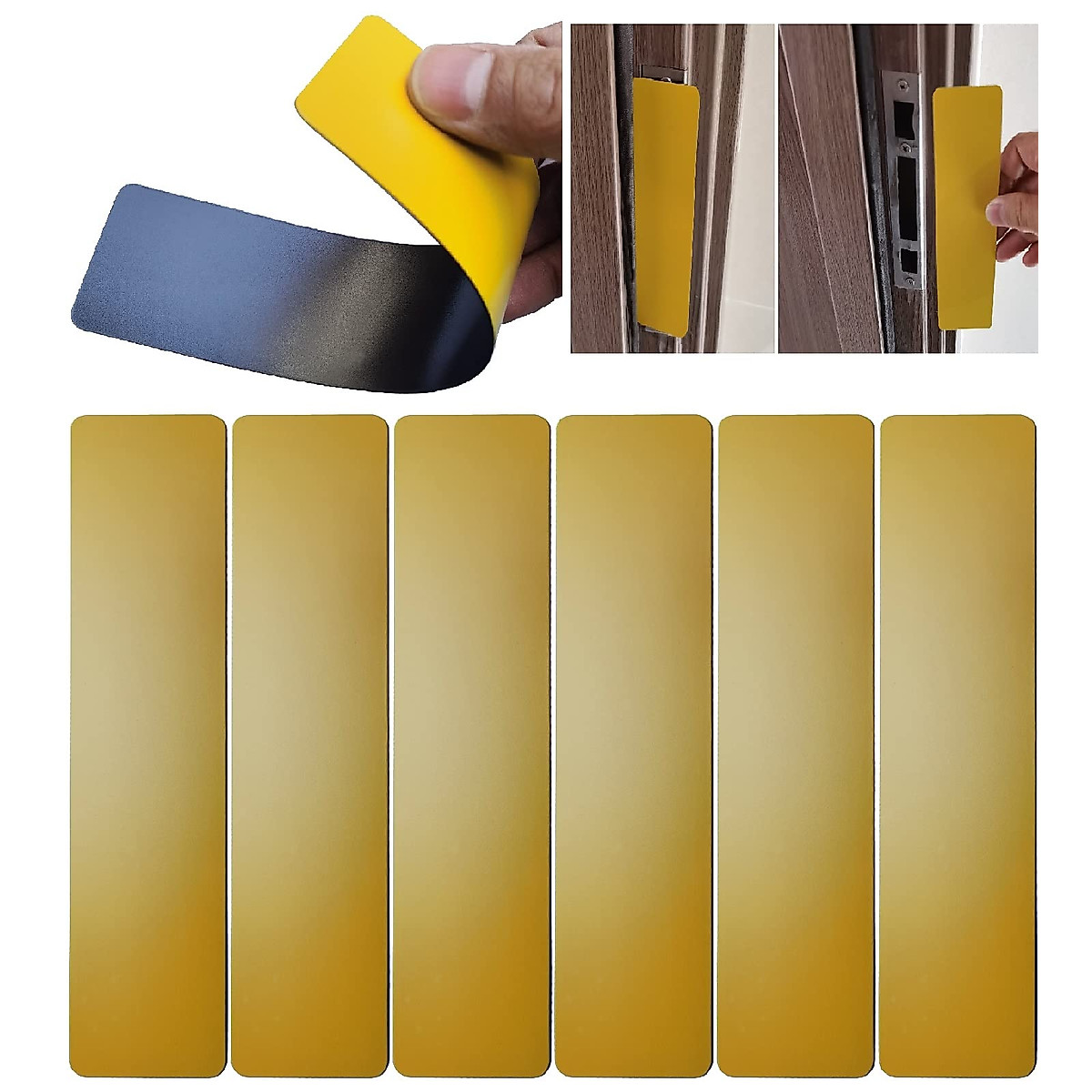 Lockdown Magnetic Strips 12 Pack for School Lockdowns Magnetic Door Stopper Classroom Safety Lockdown Classroom Door Lockdown Device