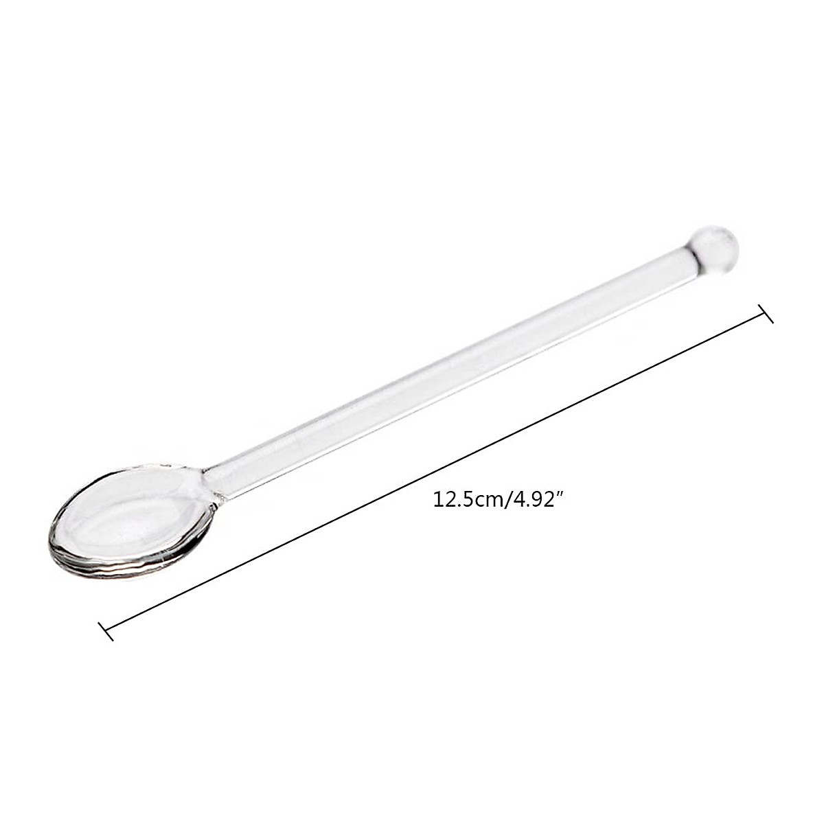 4 Pcs Clear Glass Tea Spoon Glass Stirring Spoon Stick Long Handle Coffee Stirrer Iced Tea Spoon Glass Stirring Spoon for Cocktail Tea Dessert Appetizer Cold Drink Home Bar Party Gathering