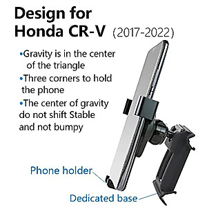 LUNQIN Car Phone Holder for 2017-2022 Honda CR-V CRV SUV Auto Accessories Navigation Bracket Interior Decoration Mobile Cell Phone Mount