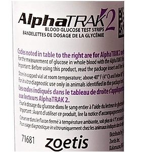 AlphaTRAK 2 Blood Glucose Test Strips, 50 Count