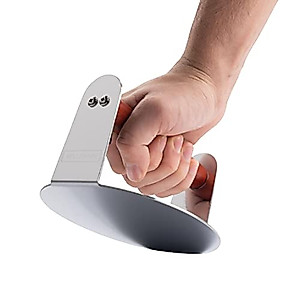 Bellemain Smash Burger Press for Griddle, Grill - Hamburger Press Patty Maker, Stainless Steel Meat Flattener Tool, Burger Smasher for Cooking - Wood Handle, 6” Round