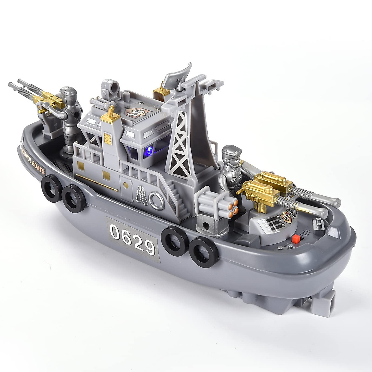 Pool Warship Toy Boat Bath Toys - Children’s Toy Boat， Big Warship Aircraft Carrier Toy in Bath tub, Gift for Kids Pool Toys