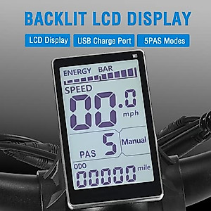 SENADA Electric Bike for Adults 48V 17.5Ah Fat Tire Electric Bikes,1000W 26" x 4" Snow Beach Ebikes for Adults 30MPH Adult Electric Bike Long Range 40-65 Miles 21-Speed Archon-Pro EBike,UL Certified