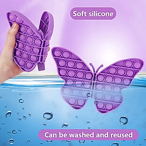 3 Pack Push Bubble Popping Sensory Fidget Toys Set, Special Needs Silicone Stress Reliever Squeeze Toy for School Home Office, Good for Kids Adults Friends Family(Animals Group A-3 Pack)