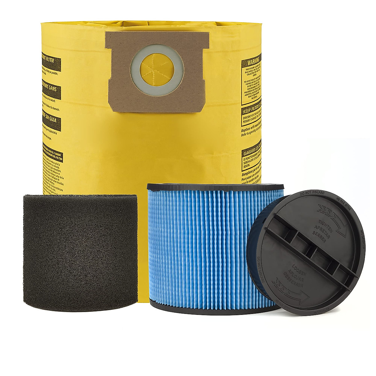 Shop-Vac 9627706 Contractor Series Wet Dry Vacuum, Stainless Steel Tank, 10 Gallon, 1-1/2 Inch x 12 Foot Lock-On Hose, 105 CFM, (1-Pack)