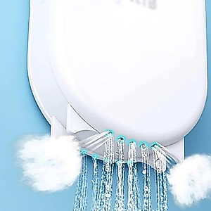 Silicone Toilet Brush with Holder Set Toilet Bowl Brush Small Wall Hanging Toilet Cleaner Brush Easy to Clean