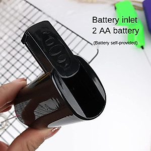 Powerful Mini Hand Mixer Milk Frother Hand Wand Blender Whisk for Coffee, Mini Foamer Perfect for Cappuccino, Frappe, Matcha, Hot Chocolate Coffee or Latte (Black)