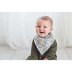 Copper Pearl Baby Bandana Drool Bibs for Drooling and Teething 4 Pack Gift Set “Bison, Soft Set of Cloth Bandana Bibs for Any Baby Girl or Boy, Cute Registry Ideas for Baby Shower Gifts