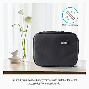 XPPen Travel Cable Case Drawing Tablet Pen Displays Accessories Organizer Accessories Travel Carry Case (Black)