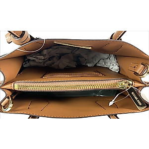 Michael Kors Mercer Medium Logo and Leather Accordion Crossbody Bag