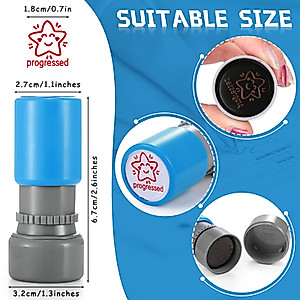 12 Pack Sorted Teacher Stamp Self-Inking Rubber Stamps Picture Stamps for Teachers Motivation Stamps Teacher Review Photosensitive Stamps Behavior Stamps for Kids Students School Classroom Homework